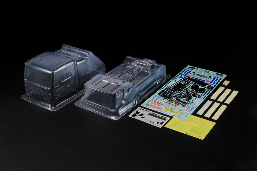 Tamiya: Team Hahn Racing MAN TGS Semi Truck Clear Body Set — One 7 RC